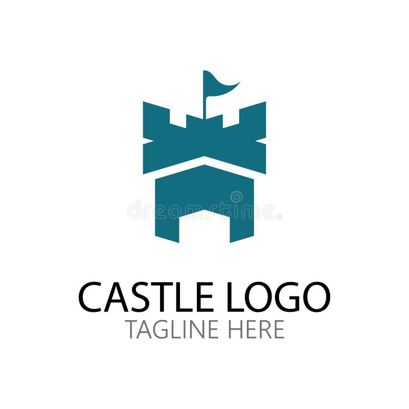 Castle Logo Symbol Vector Illustration Design Template Stock Vector ...