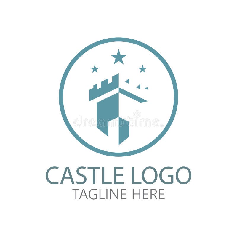 Castle Logo Symbol Vector Illustration Design Template Stock Vector ...