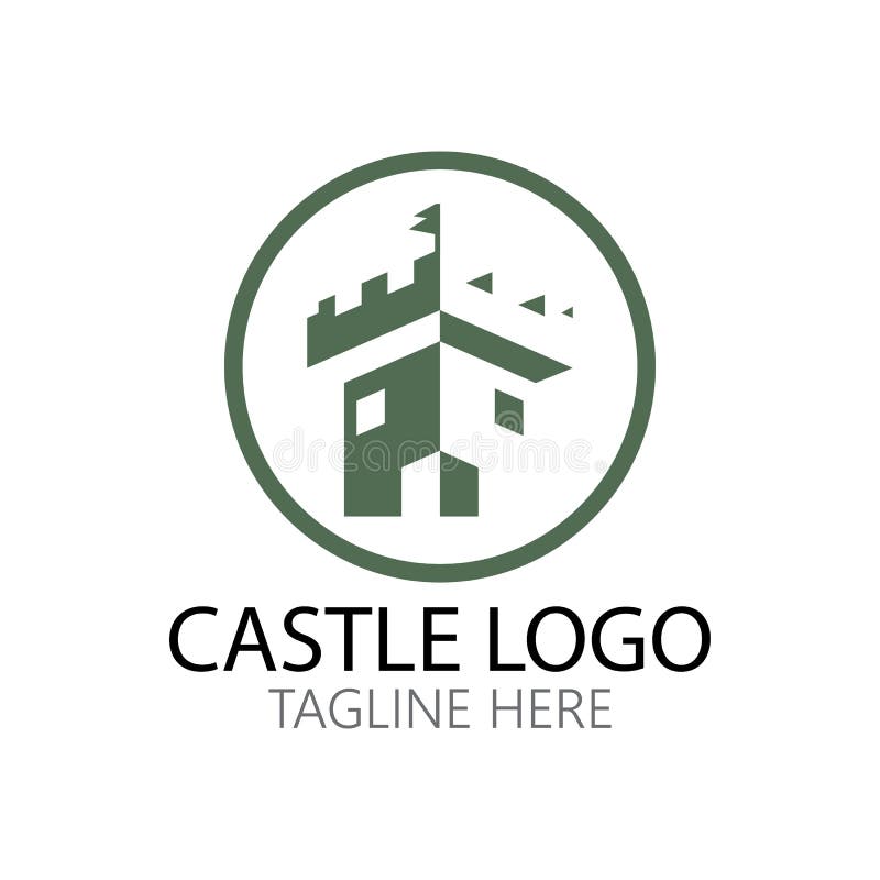 Castle Logo Symbol Vector Illustration Design Template Stock Vector ...