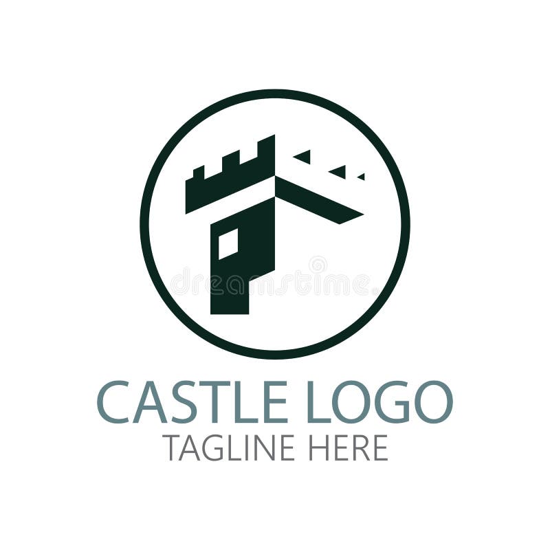 Castle Logo Symbol Vector Illustration Design Template Stock Vector ...