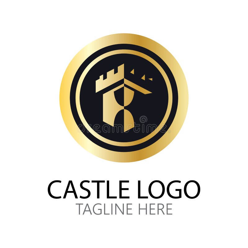 Castle Logo Symbol Vector Illustration Design Template Stock Vector ...