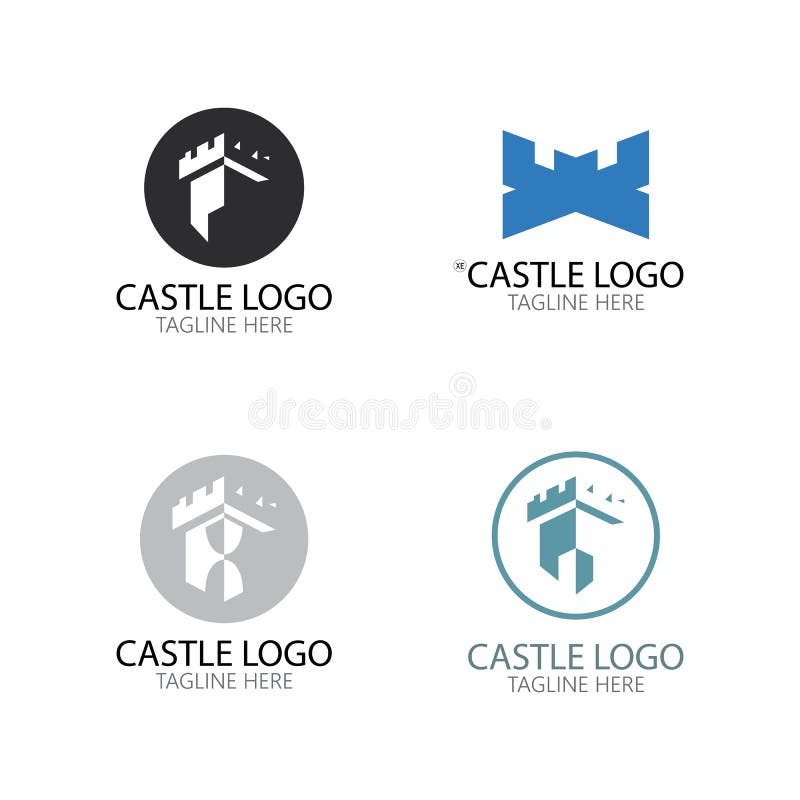 Castle Logo Symbol Vector Illustration Design Template Stock Vector ...