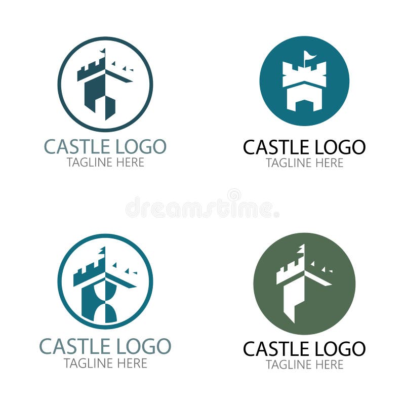 Castle Logo Symbol Vector Illustration Design Template Stock Vector ...