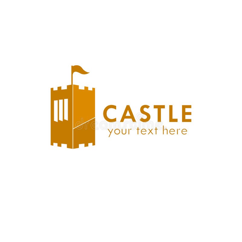 Castle Logo Vector Design for Banner Company and Brand Stock Vector ...
