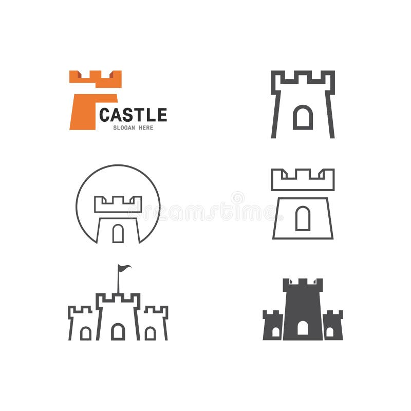 Castle logo vector stock vector. Illustration of fort - 150469901