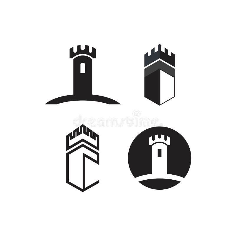 Castle logo vector stock vector. Illustration of medieval - 170067339