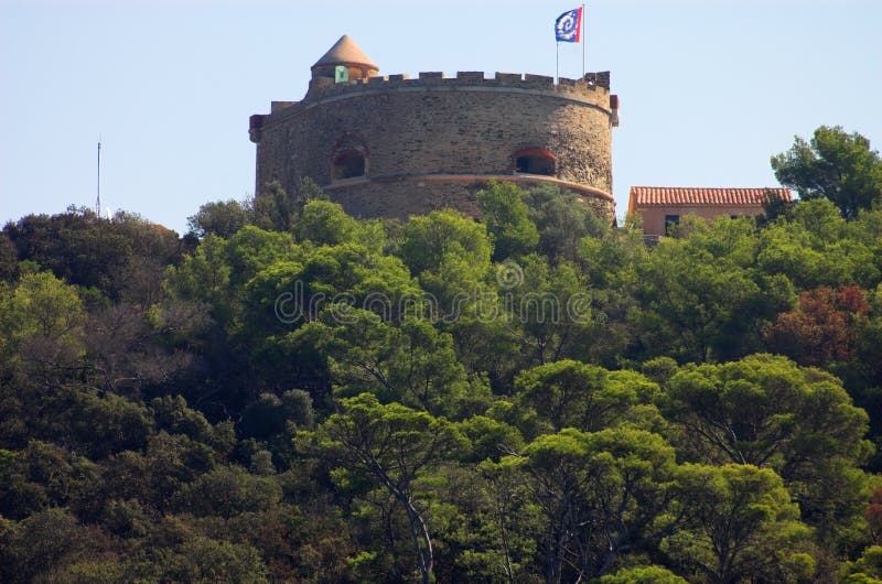 Castle with Loopholes in the Forest Stock Photo - Image of monuments ...
