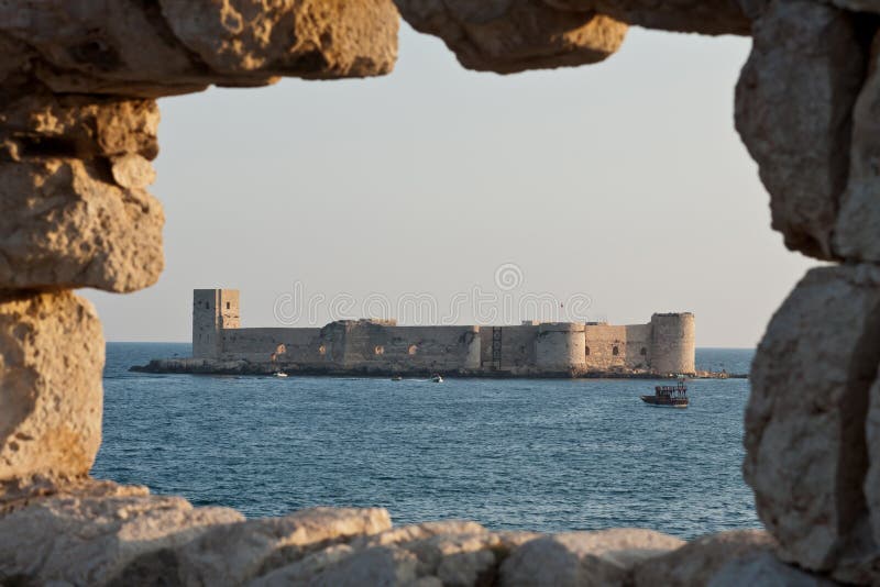 Castle of Maiden. stock image. Image of travel, byzantines - 24246449