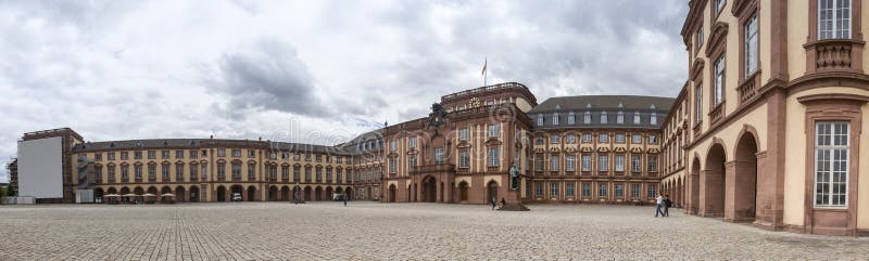 Castle Mannheim Germany High Definition Panorama Stock Image - Image of ...