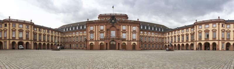 Castle Mannheim Germany High Definition Panorama Stock Image - Image of ...