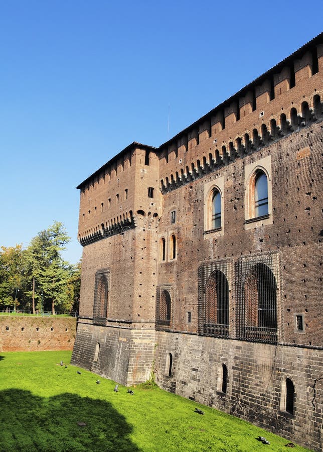 Castle in Milan stock photo. Image of ancient, castello - 28232766