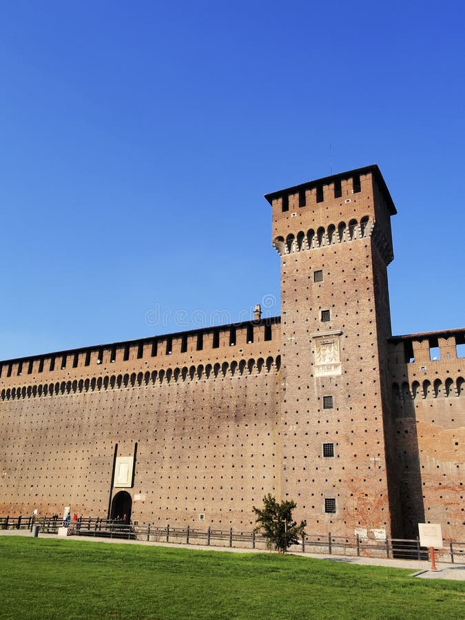 Castle in Milan stock image. Image of estate, castle - 28232699