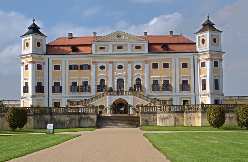 Castle Milotice, Czech Republic Stock Image - Image of garden, europe ...