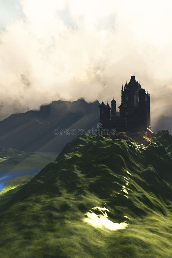 Castle in the Mist stock photo. Image of fairytale, outdoor - 13309872