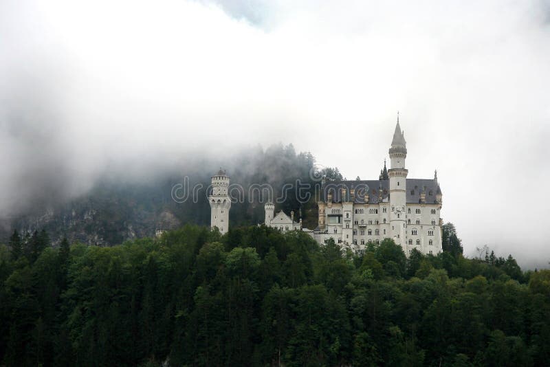 Castle in the mist II editorial photography. Image of hill - 295847