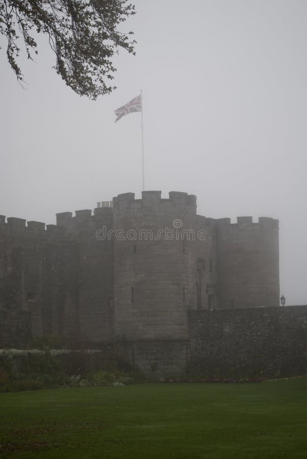 Castle in the mist stock image. Image of rain, kingdom - 35401825
