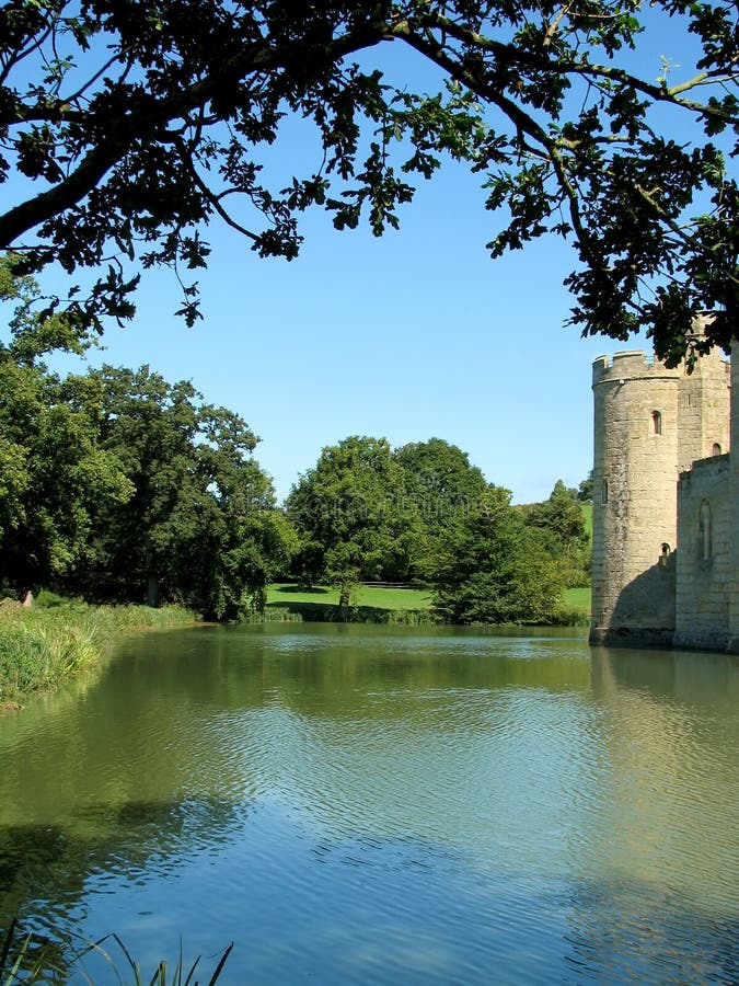 Castle and moat stock photo. Image of wall, facade, baroque - 31129176