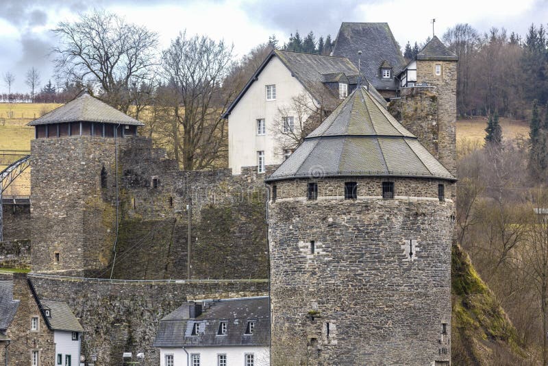 Castle Monschau Germany Winter Stock Photos - Free & Royalty-Free Stock ...