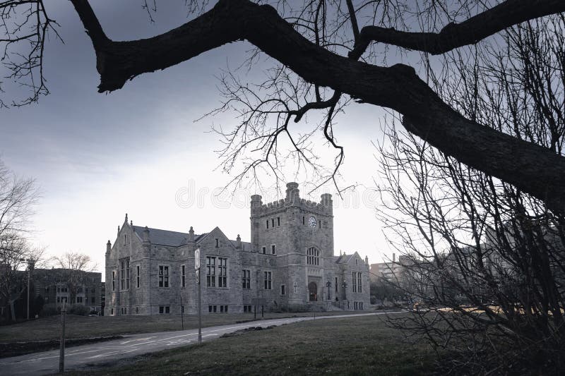 Castle in Montreal on a Sunny Day Stock Photo - Image of nighttime ...