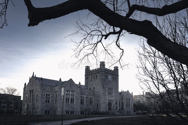 Castle in Montreal on a Sunny Day Stock Photo - Image of architecture ...