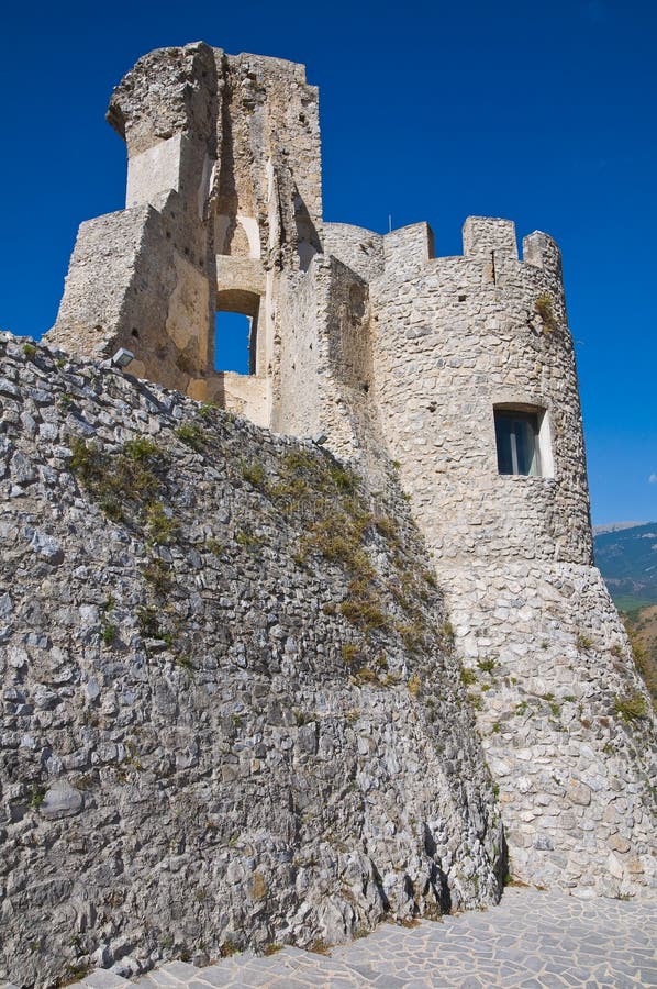 Castle of Morano Calabro. Calabria. Italy Stock Photo - Image of ...