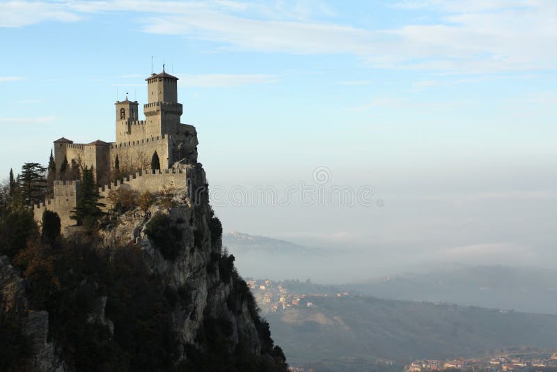 The castle on a mountain stock image. Image of beautiful - 7483795