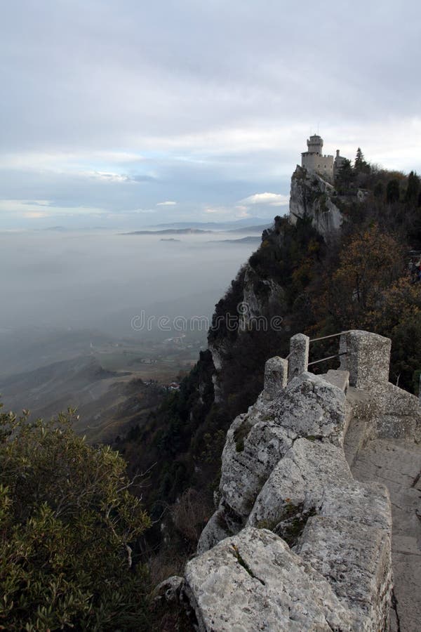The castle on a mountain stock image. Image of cities - 7483961