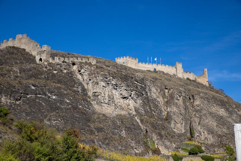 Castle on the Mountain, Ancient Fortress on the Hill, Stone Fortress ...