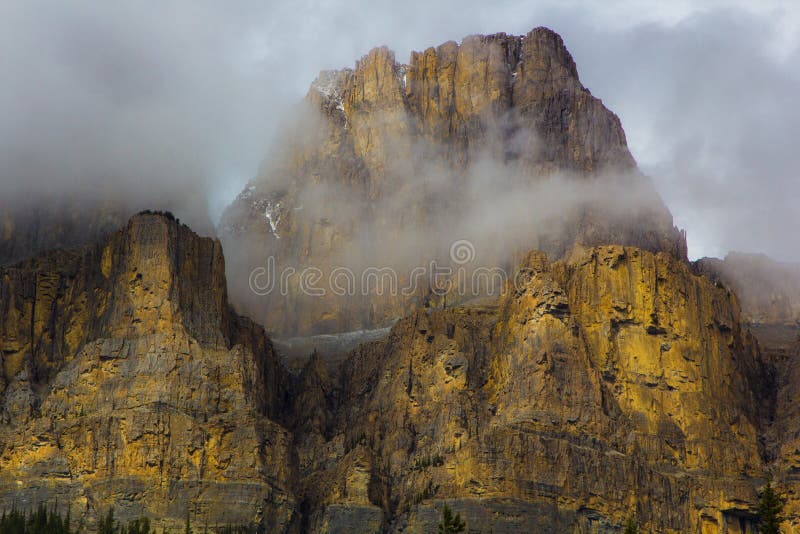 Castle Mountain stock photo. Image of banff, climbing - 74082232