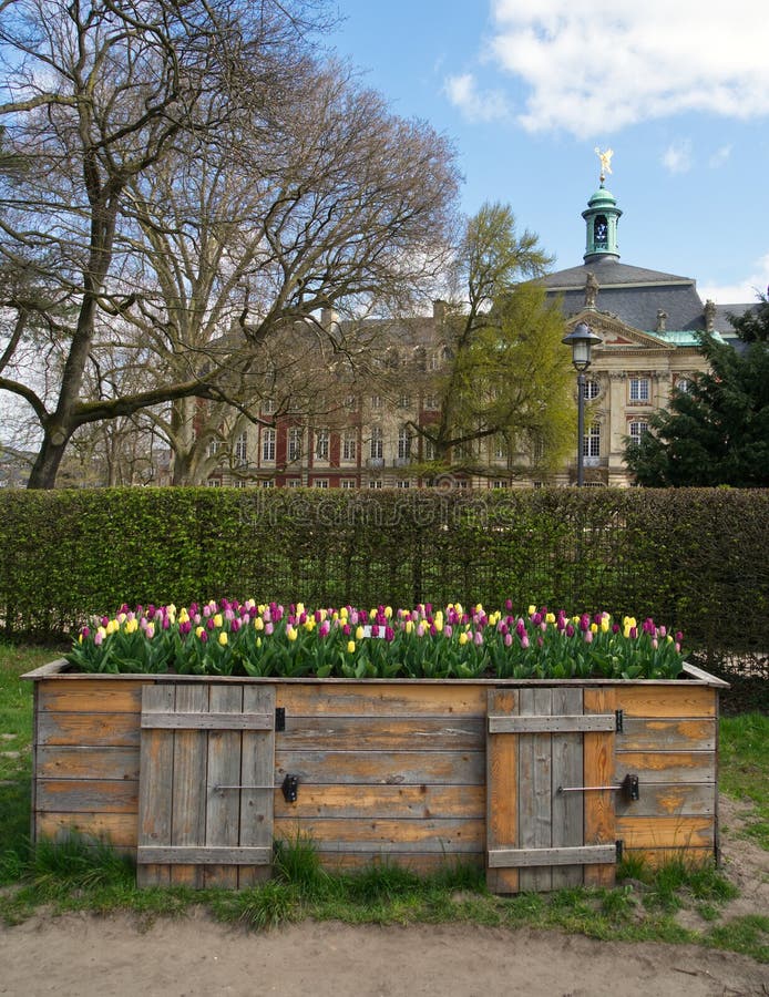 Castle of Muenster in Germany Stock Image - Image of town, ancient ...