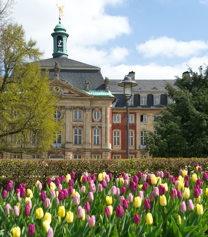 Castle of Muenster in Germany Stock Photo - Image of monument, tourism ...