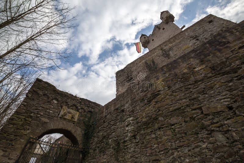Castle Nassau Germany in the Winter Stock Image - Image of castle, rock ...