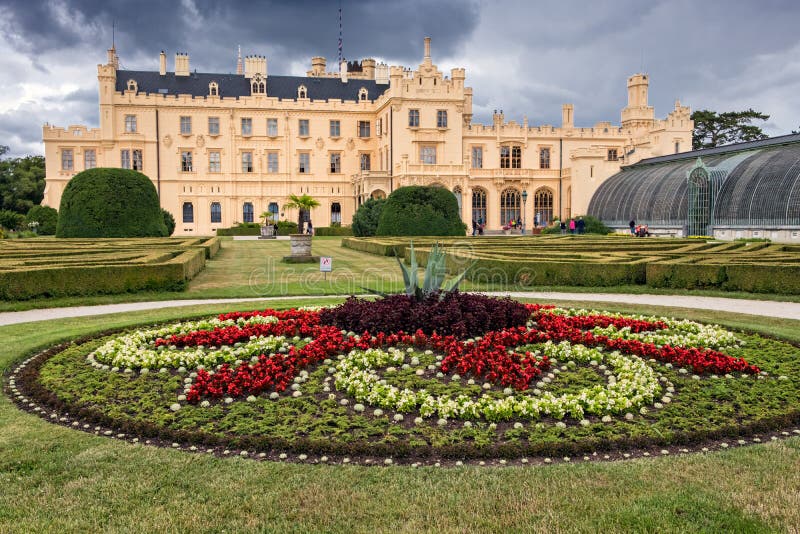 Castle in Lednice stock image. Image of lednice, republic - 167959005