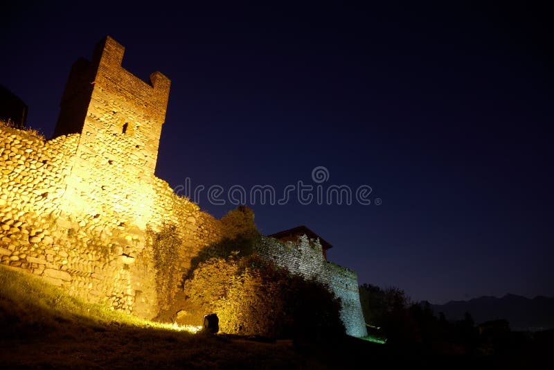 Castle night stock photo. Image of tower, ancient, defending - 7132696