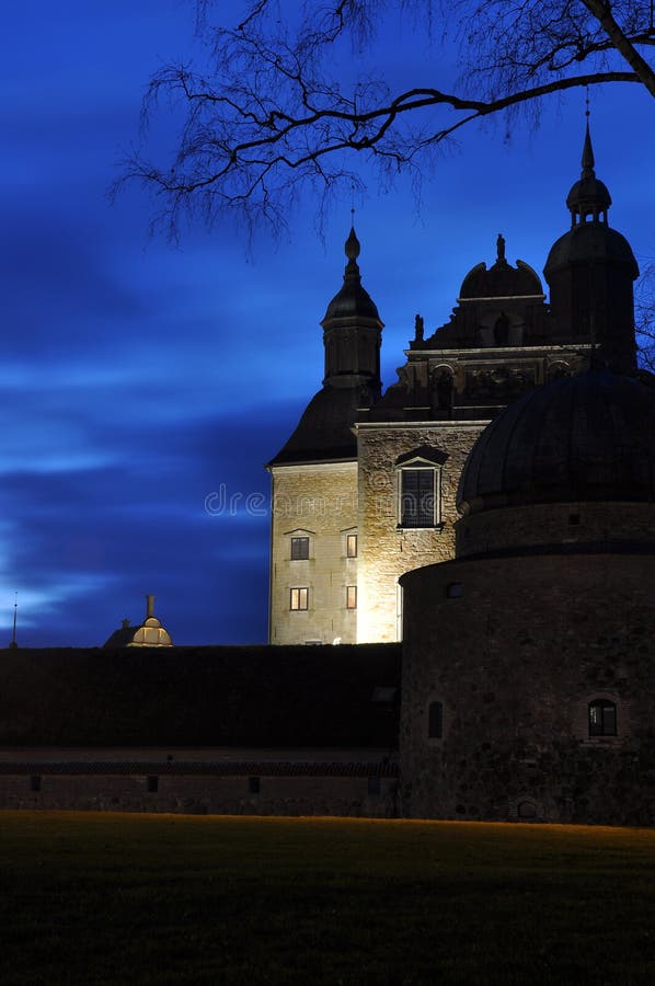 Castle by night stock photo. Image of fall, tomb, scandinavian - 47436944
