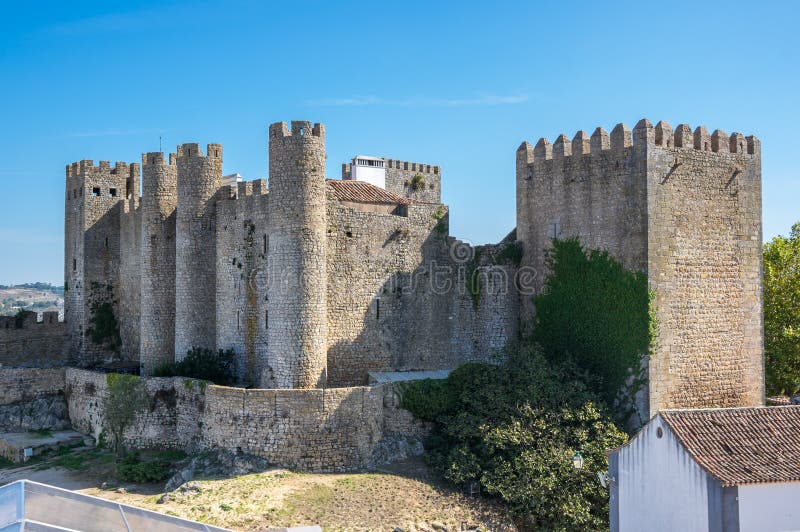 Castle of Obidos stock image. Image of view, obidos, tourism - 82227103