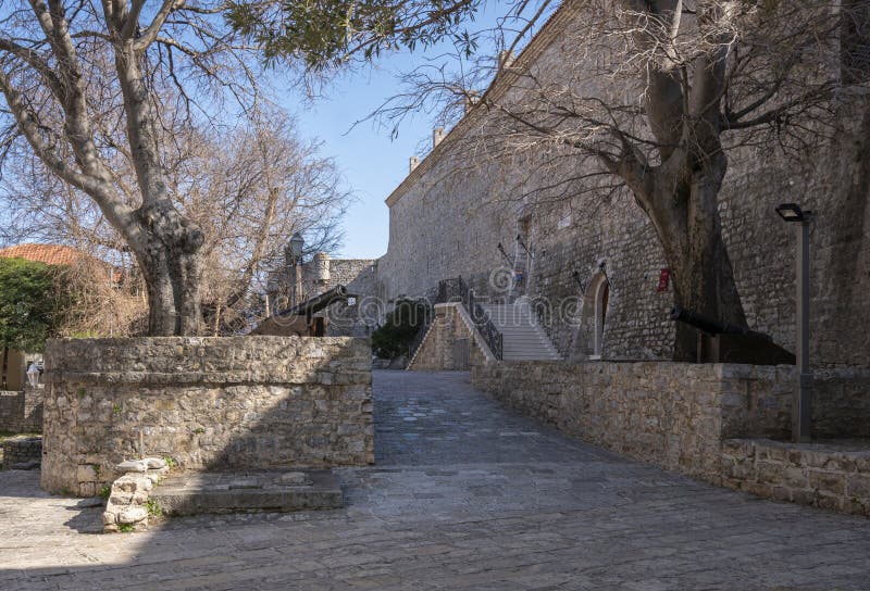 Castle in Old Town of Budva, Montenegro Stock Photo - Image of history ...