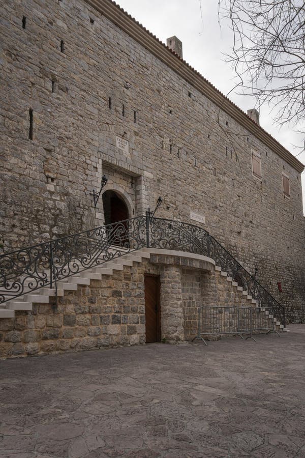 Castle in Old Town of Budva, Montenegro Stock Photo - Image of ...