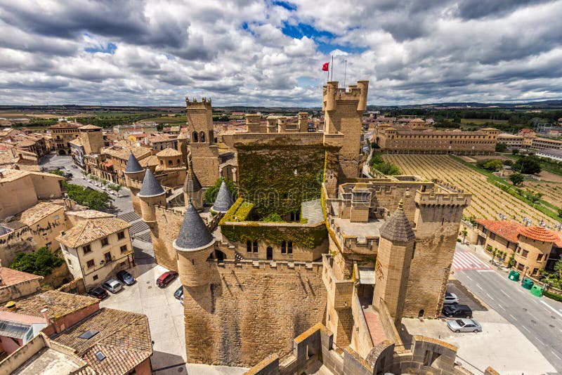 Medieval Village of Olite, Spain Stock Photo - Image of medieval ...