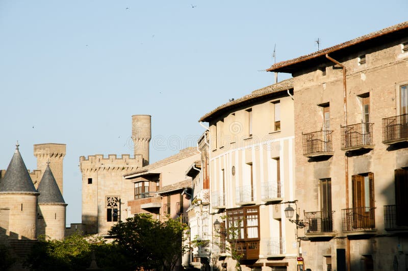 Castle of Olite - Spain stock image. Image of fortified - 91874529