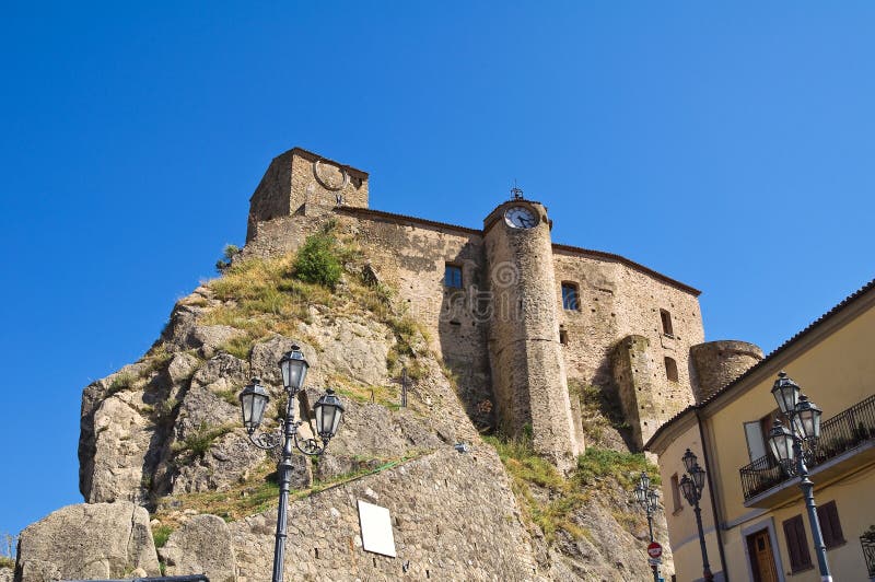 Castle of Oriolo. Calabria. Italy Stock Photo - Image of facade ...