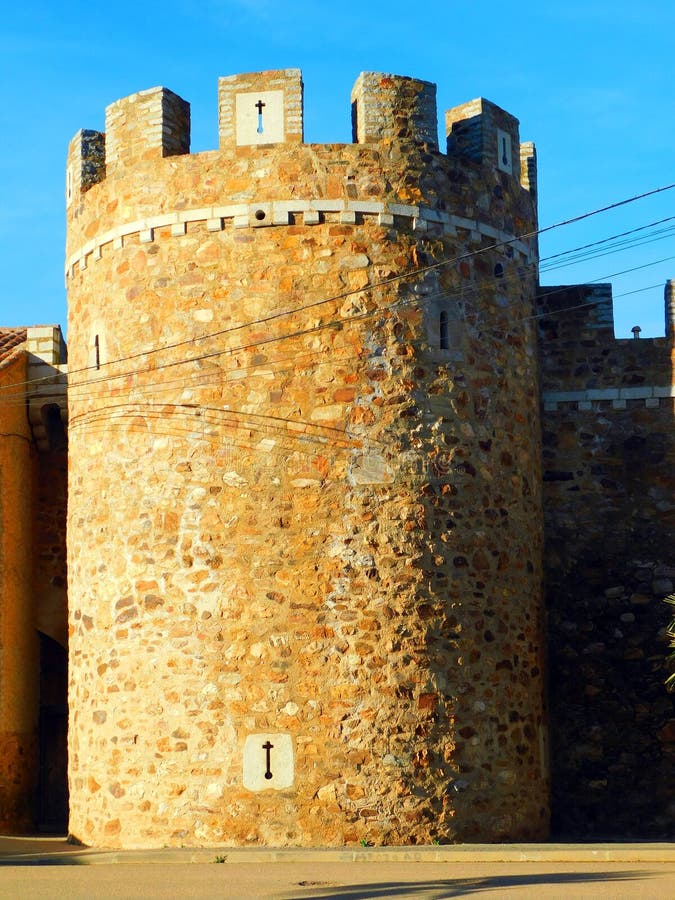 Ruins of the Old Casttle of Alija of Infantado Stock Image - Image of ...