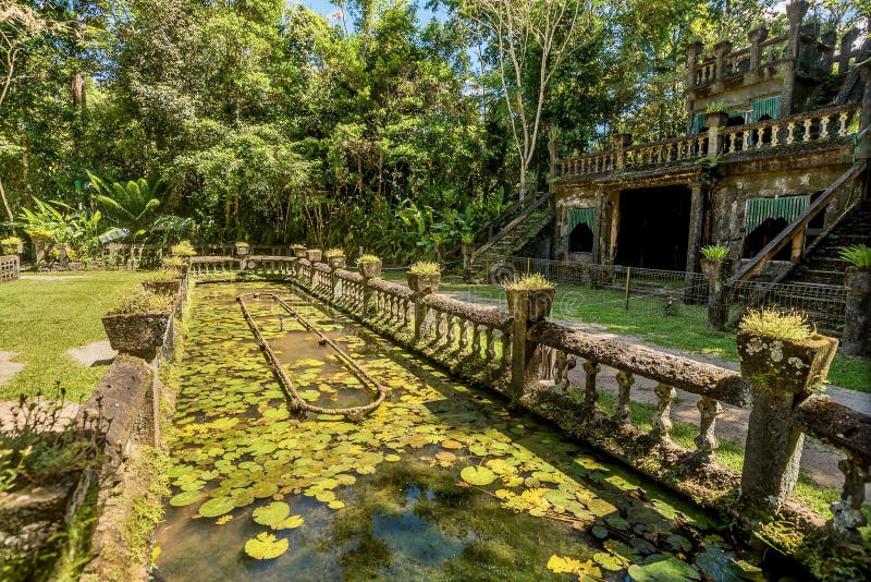 Castle in Paronella Park in Queensland, Australia Stock Image - Image ...