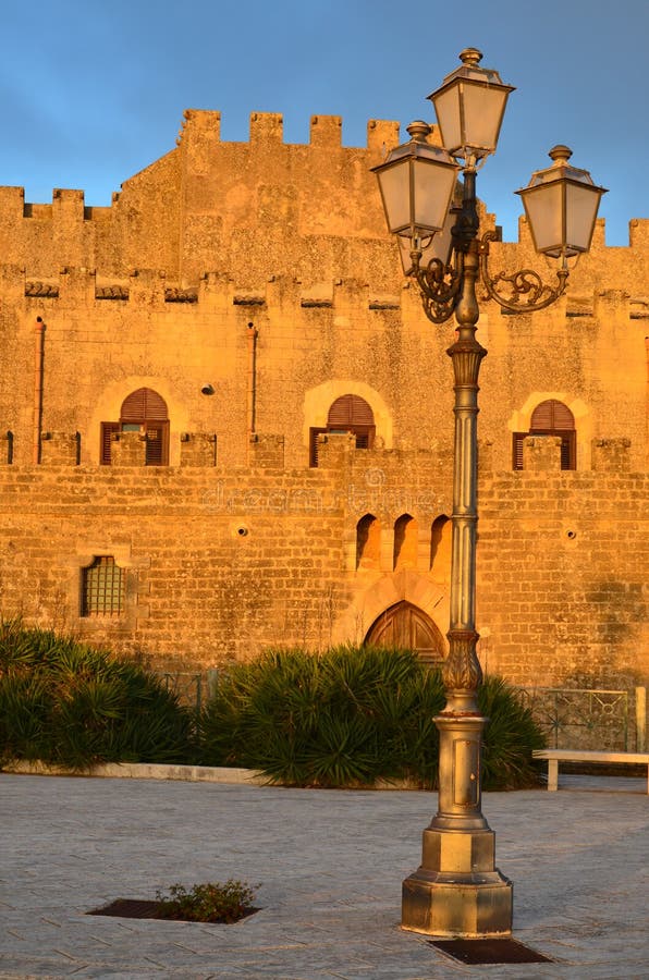 Castle of Partanna, Sicily stock image. Image of historic - 149196461