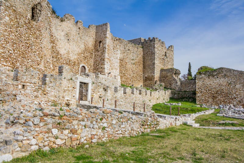 Castle of Patras on Peloponnese in Greece Stock Photo - Image of ...