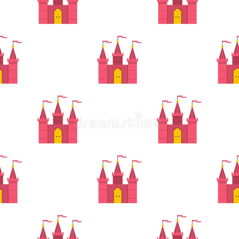 Castle pattern seamless stock vector. Illustration of fortification ...