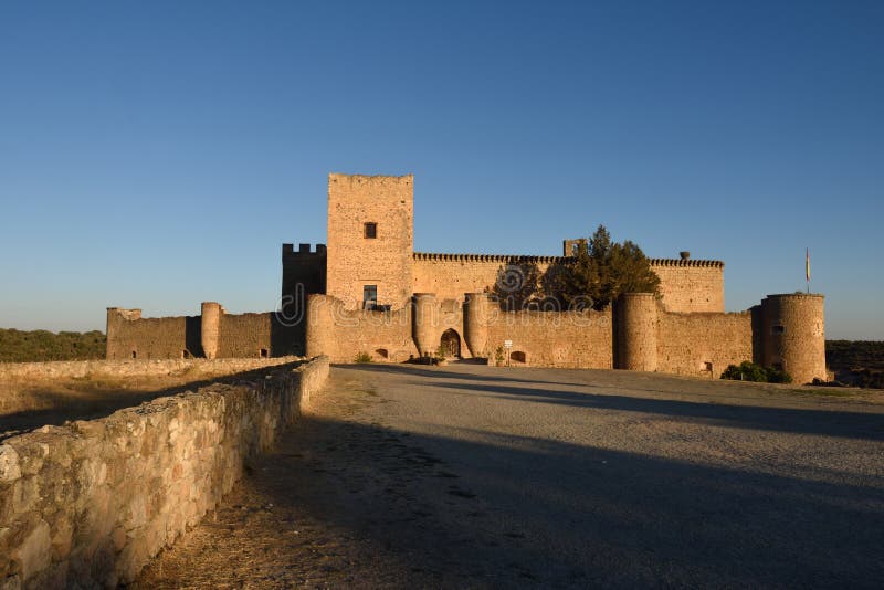 Castle of Pedraza, Segovia Province, Stock Photo - Image of walls ...