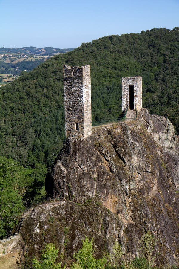 Castle of Peyrusse le Roc stock photo. Image of medieval - 26087172