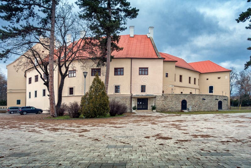 Castle in Pezinok stock photo. Image of castle, palffy - 212604576