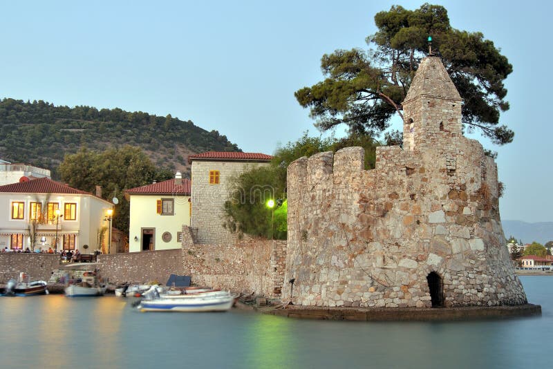 Castle port view stock image. Image of architecture, building - 15930237